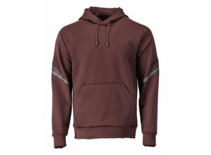 5715411024921 - Fleece Kapuzensweatshirt mit Logo Gr 4XL bordeaux - Mascot