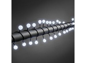 7318306962070 - LED-Lichterkette KONSTSMIDE Weihnachtsdeko aussen Lichterketten Gr Dioden 80 St Flammen 80 St Kabellänge 5 m x Gesamtlänge 1132 m schwarz Lichterketten und Lichtschlauch LED Globelichterkette große runde Dioden 80 kalt weiße Dioden