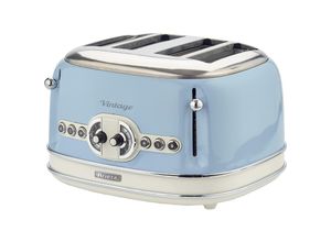 8003705114951 - Toaster Vintage 4 kurze Schlitze für 4 Scheiben 1630 W blau blau