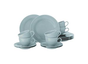 4052212090887 - Kaffeeservice SELTMANN WEIDEN Geschirr-Set Service Beat Geschirr-Sets Gr 18 tlg blau (arktisblau) Geschirr-Sets für 6 Personen wunderschöne Farbglasur Made in Germany 18 Teile