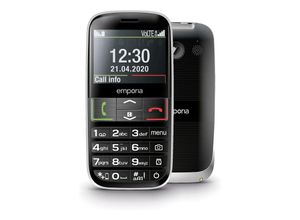 9005613158033 - ACTIVE Senioren-Handy IP54 mit Ladestation SOS Taste Schwarz