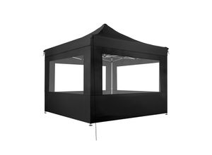 4061173031549 - tectake® Pavillon 3 x 3 m mit Aluminiumgestell faltbar und höhenverstellbar inklusive Spannseilen Heringen und Tragetasche