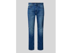 8720639442379 - Slim Tapered Fit Jeans mit Label-Patch