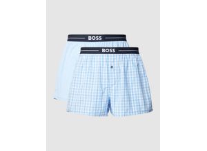 4063535096111 - HUGO BOSS Boxershorts mit Aufdruck im 2er-Pack