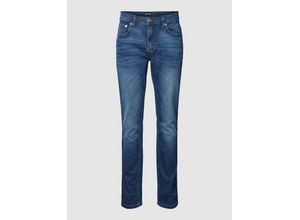 4062222566173 - Jeanshose Regular Fit Used-Look T400® für Herren blau 34 30