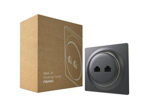 5902701702359 - FIBARO Walli N Ethernet Outlet - Anthrazit - Klassisches Grundelement