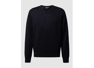 4026399038901 - MAERZ Superwash Classic Fit Pullover navy Einfarbig 60