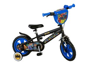 8715347211386 - Kinderfahrrad Batman für Jungen 12 Zoll Kinderrad in Schwarz Fahrrad