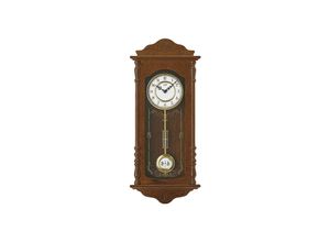 4037445130463 - Pendelwanduhr AMS W7013 1 Wanduhren Gr B H L 30 cm x 10 cm x 68 cm braun (nussbaumfarben) Pendeluhren