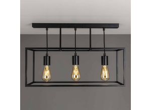 8021035015342 - Moretti Luce Deckenleuchte Cubic³ 3384 dreiflammigschwarz