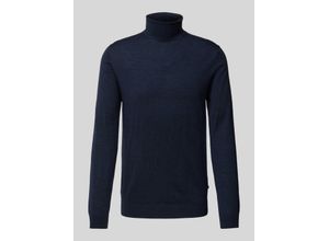 5714344604378 - Rollkragenpullover aus Wolle mit Label-Detail Modell parcusman