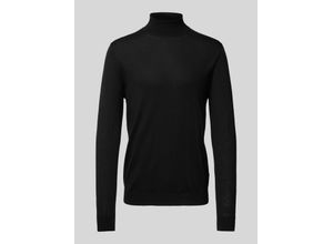 5714344604392 - Rollkragenpullover aus Wolle mit Label-Detail Modell parcusman