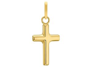 4020689038459 - Kreuz-Anhänger AMOR 9038459 Schmuckanhänger Gr Gelbgold 585 037 g gelb (gelbgoldfarben) Damen Anhänger