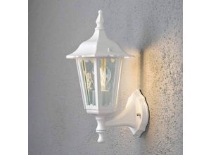 7318307232257 - Konstsmide Lighting - Konstsmide Firenze Outdoor Classic Lantern Up Light Mattweiß IP43