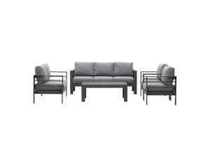 4260710560669 - Gartenlounge-Set (Gletscherbach) Lounge Set modisches Gartenmöbelset für 6-7 Personen Balkonset Sit