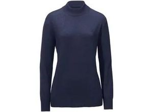 4061389228849 - Stehbund-Pullover Modell Sabrina Seide Kaschmir blau 36