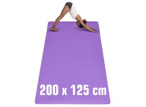 4057216045390 - Eyepower - 200x125 Yogamatte xxl 6mm tpe Fitnessmatte Rutschfest Yoga Fitness Sport Matte - aubergine