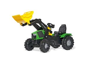 4006485611201 - Trettraktor Deutz-Fahr 5120 Frontlader Sitz verstellbar für Kinder - Rolly Toys