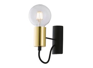 8031414863198 - Fan Europe - eco-light Wandleuchte Axon in Schwarz und Gold E27 IP20