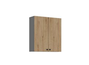 4262354979012 - Küche AVA Artisan Hängeschrank 80 cm Lamellenoptik Küchenzeile Einbauküche