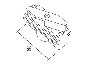 8019163130334 - Adapter mechanisch 3-Phasen-Schiene silber