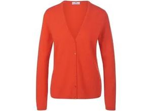 4065691357099 - Strickjacke aus 100% Premium-Kaschmir Modell Cora Cashmere orange 48