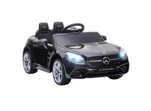 4251774960588 - 12 v Kinder Elektroauto Kinderfahrzeug mit 24G Ferbedienung Elektrofahrzeug mit LED-Scheinwerfern Sicherheitsgurt Hupe Musik Mercedes slc 300