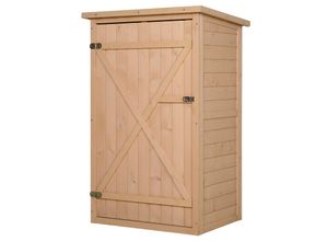 4251774924955 - Gerätehaus mit Regalböden 75L x 56B x115H cm