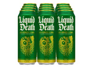 0850031700840 - Liquid Death Severed Lime Flavoured Sparkling Water 05 Liter Dose 12er Pack