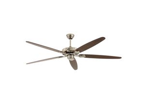 4024397348077 - CasaFan CLASSIC ROYAL 180 BN Eiche ant Nussbaum Deckenventilator (Ø x H) 180 cm x 300 mm Flügelfarbe Eiche-antik Nussbaum Gehäusefarbe (Details) Chrom