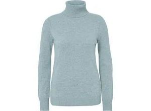 4061389232990 - Rollkragen-Pullover aus 100% Premium-Kaschmir Cashmere grün 36