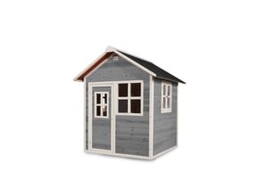 8720088268803 - Exittoys - Exit Holz Spielhaus Loft 100 Grau 149x141x160 cm