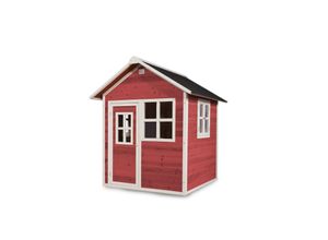 8718469460250 - Exittoys - Exit Holz Spielhaus Loft 100 Rotbraun 149x141x160 cm