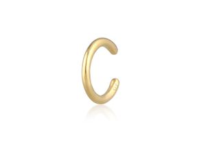 4050878591236 - Single-Ohrhaken ELLI PREMIUM Earcuff Ohrklemme Basic Trend 375 Gelbgold Ohrringe Gr OneSize ohne Stein Gelbgold 375 goldfarben (gold) Damen Ohrhaken