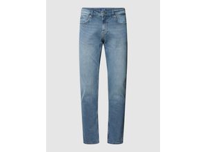 5715365737892 - Slim Fit Jeans mit Label-Patch Modell Loom