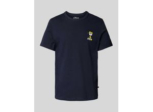 4099976191337 - T-Shirt mit geripptem Rundhalsausschnitt Modell Peanuts