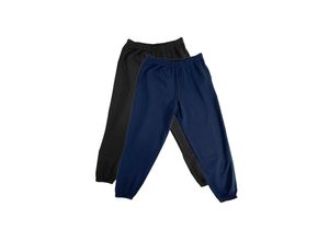 4260740771554 - 2er Set Fruit of the Loom Jogginghose schwarz dunkelblau