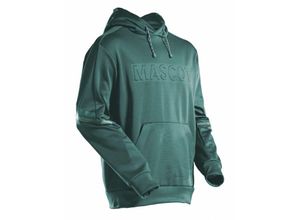 5715411025102 - Fleece Kapuzensweatshirt mit Logo Gr 4XL waldgrün - Mascot