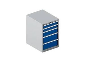 4051273670564 - Select Schubladenschrank 27-36 5 Schübe bis 200 kg B 564 x T 725 x H 850 mm enzianblau weißaluminium