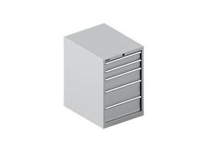 4051273670465 - Select Schubladenschrank 27-36 5 Schübe bis 200 kg B 564 x T 725 x H 850 mm weißaluminium weißaluminium