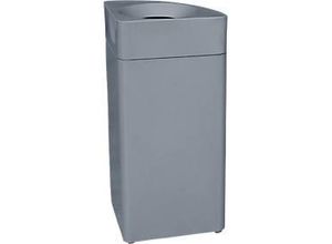 4897020626275 - Abfallsammler Orgavente Stahl Volumen 30 l Dreieck B 350 x T 350 x H 760 mm selbstlöschender Eimer silber