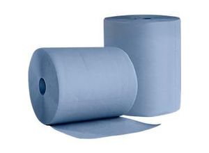 4004231707598 - WIPEX Putzpapier BlueTech universell einsetzbar 2-lagig Recyclingpapier blau 2 Rollen mit Kern-Ø 290 mm & 500 Tüchern Tuchformat 220 x 380 mm