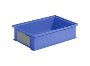 4052939630625 - Stapelkasten Serie 14 6-2H aus Polypropylen mit Griffmulde 12 l blau