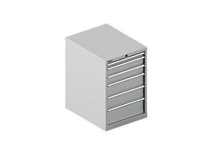 4051273670809 - Select Schubladenschrank 27-36 6 Schübe bis 200 kg B 564 x T 725 x H 850 mm weißaluminium weißaluminium