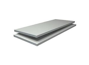 4004514122247 - Regalelement Stecksystem-Fachboden PowerMax Regale 2 Stück weiß 1200x500 mm Gr B T 120 cm x 50 cm weiß Werkstatt-Regale