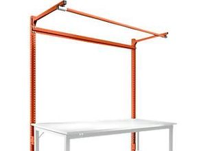 4045916132182 - Aufbauportal m Ausleger Grundtisch SPEZIAL Arbeitstisch Werkbank UNIVERSAL PROFI 1750 mm rotorange