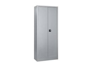 4051273634702 - Pure Universalschrank 5 OH 4 Fachböden abschließbar B 800 x T 400 x H 1935 mm Stahl weißaluminium RAL 9006 weißaluminium RAL 9006