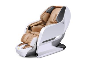 4260397841457 - Naipo Massagesessel mit Aufbauservice Shiatsu Massage Stuhl Zero Gravity für Ganzkörper mit Heizung SL Track Klopfen Kneten Luft-Massage-System Bluetooth 3D Surround Sound Musik - MGC-8600WK