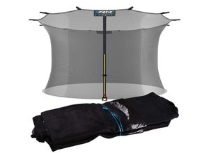 4260495758978 - KINETIC SPORTS Trampolin Sicherheitsnetz - Ersatznetz mit Reißverschluss Schutznetz Ersatz Fangnetz für Gartentrampoline Ø 430 cm Ø 430 cm für 12 Netzpfosten