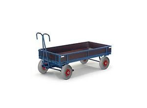 4250448503953 - Rollcart - Handpritschenwagen mit Holzbordwänden 1160x760x410mm Luftbereifung